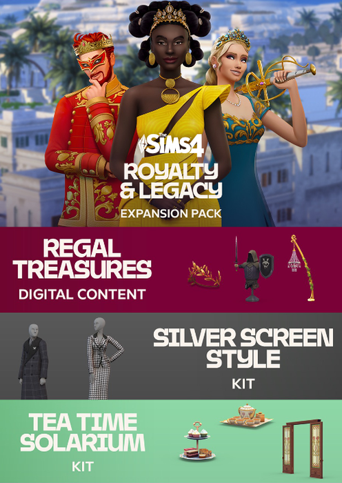 购买 The Sims 4 Royalty & Legacy Grand Bundle Xbox - DLC CD Key | Loaded